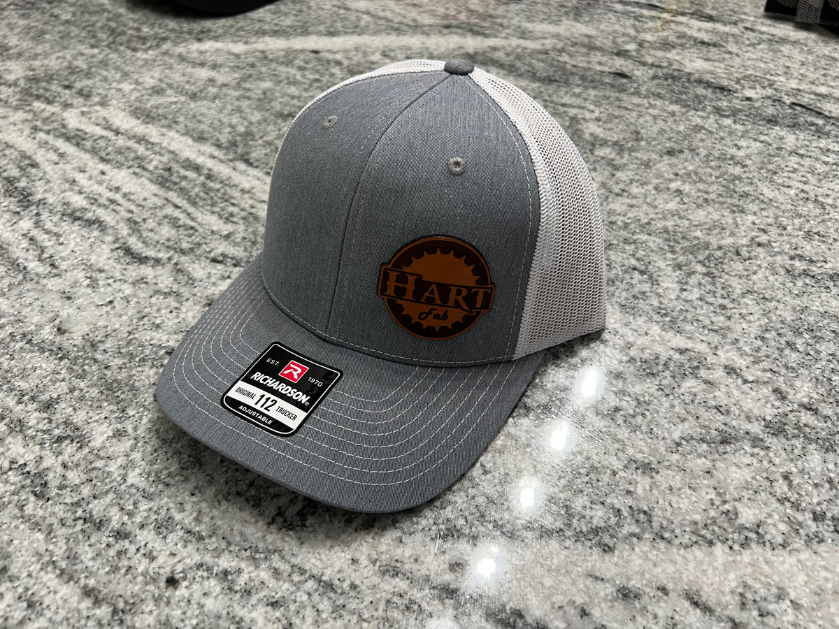 Hart Fab leather patch snap back hat